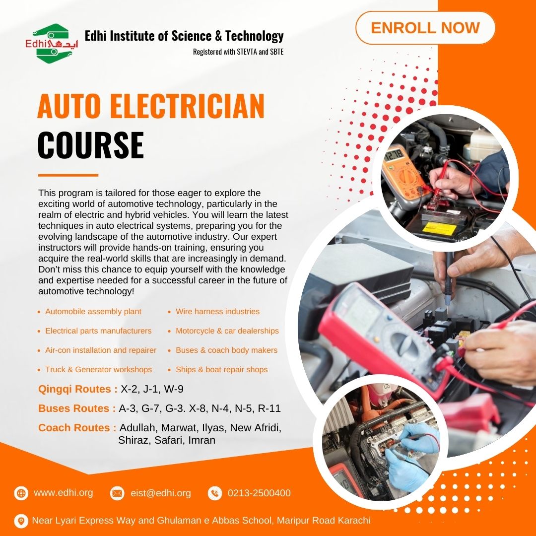Auto Electrician Course – EDHI
